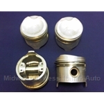Fiat 850 Piston Set 65.0mm - High Comp 10:1 (Fiat 850 w/847cc or 903cc ...