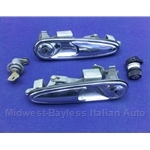 Door Handles Exterior - PAIR Left/Right + All LOCKS - Complete SET w ...