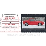 Store Credit Gift Certificate