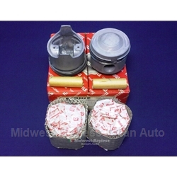 Piston Set 80.4mm DOHC (Fiat 124 Spider/Coupe 1438cc) - NEW