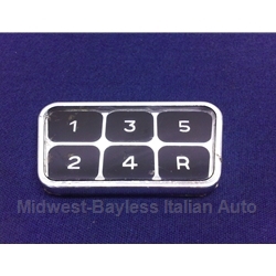 Shifter Pattern Console Emblem (Fiat Pininfarina 124 Spider 1979-85 ...