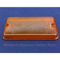 Turn Signal Lens Front Left / Right AMBER (Fiat 124 Spider, 131, X1/9 ...
