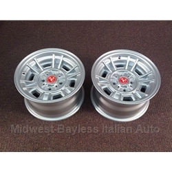 Alloy Wheels PAIR 2x Cromodora CD-66 - 13x7 (Fiat 124, X19, 850, 128 ...
