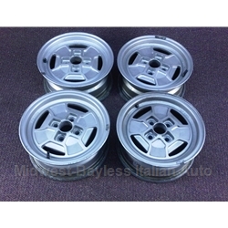 Alloy Wheels SET 4x CD-16 "Iron Cross" 13x5.5 - PLAIN (Fiat Bertone X1 ...