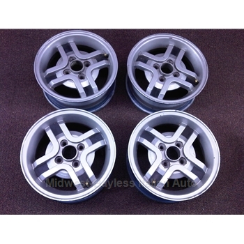 Alloy Wheels SET 4x Cromodora CD-91 (Fiat Bertone X1/9, 128, 850 ...